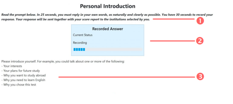 ต้องแนะนำตัวเองก่อนทำข้อสอบ (Personal Introduction) - myPTEjourney